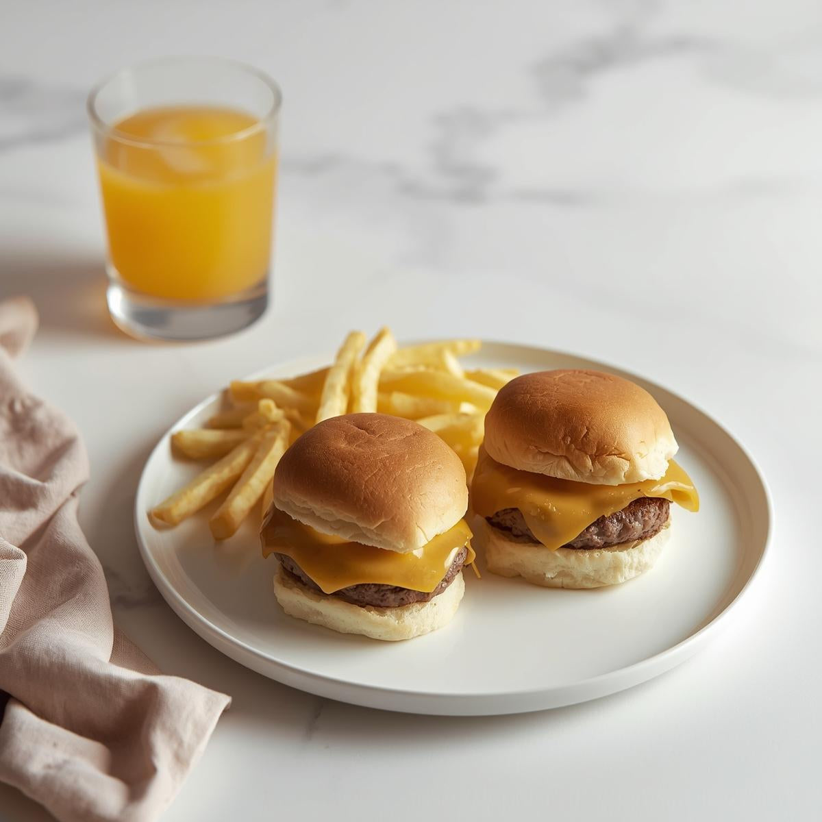 Cheeseburger Sliders – Kings and Queens Diner