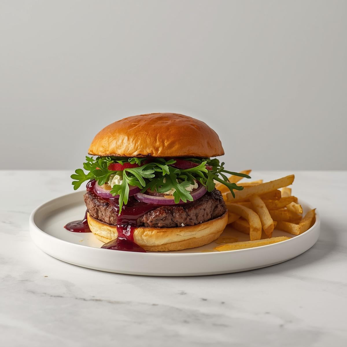 Spicy Blueberry Burger – Kings and Queens Diner
